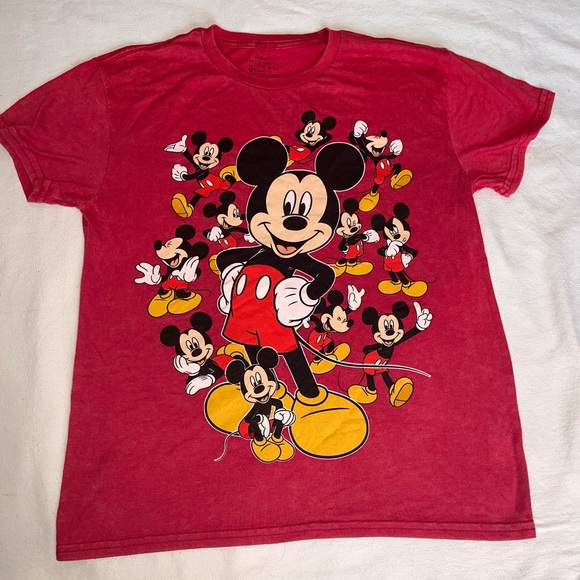 Disney | Shirts & Tops | Disney Mickey Mouse Red Kids Tshirt | Poshmark